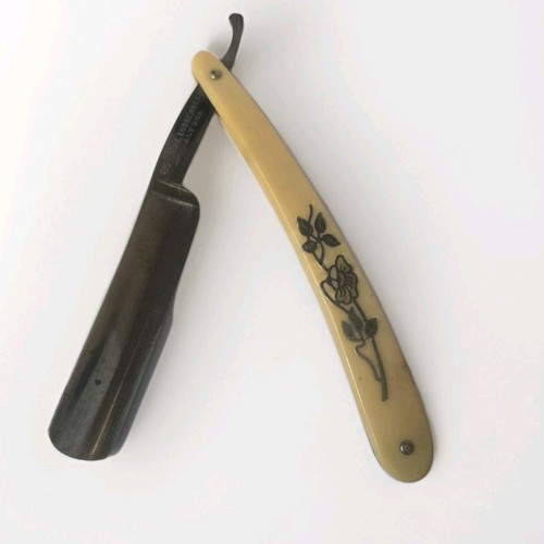 Vintage German Solingen Karl Lobbenberg Straight Edge Razor with case ...