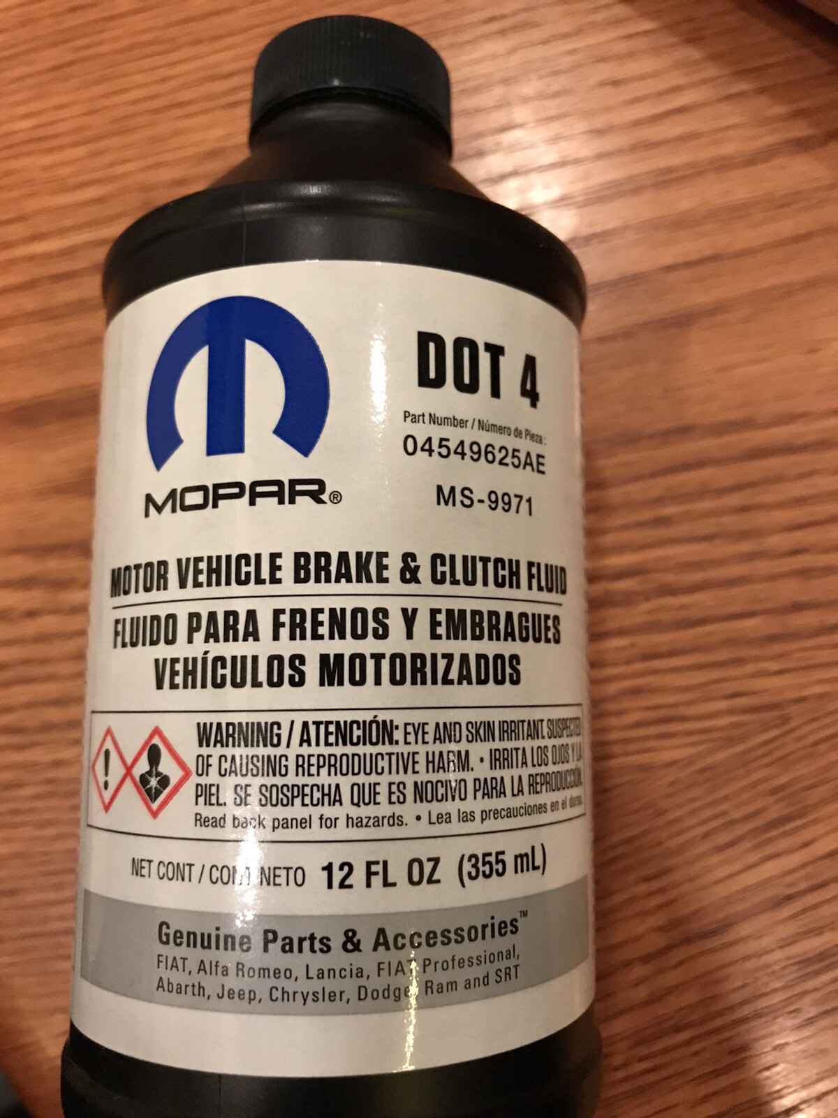 Brake Fluid Mopar 4549625AE for sale online | eBay