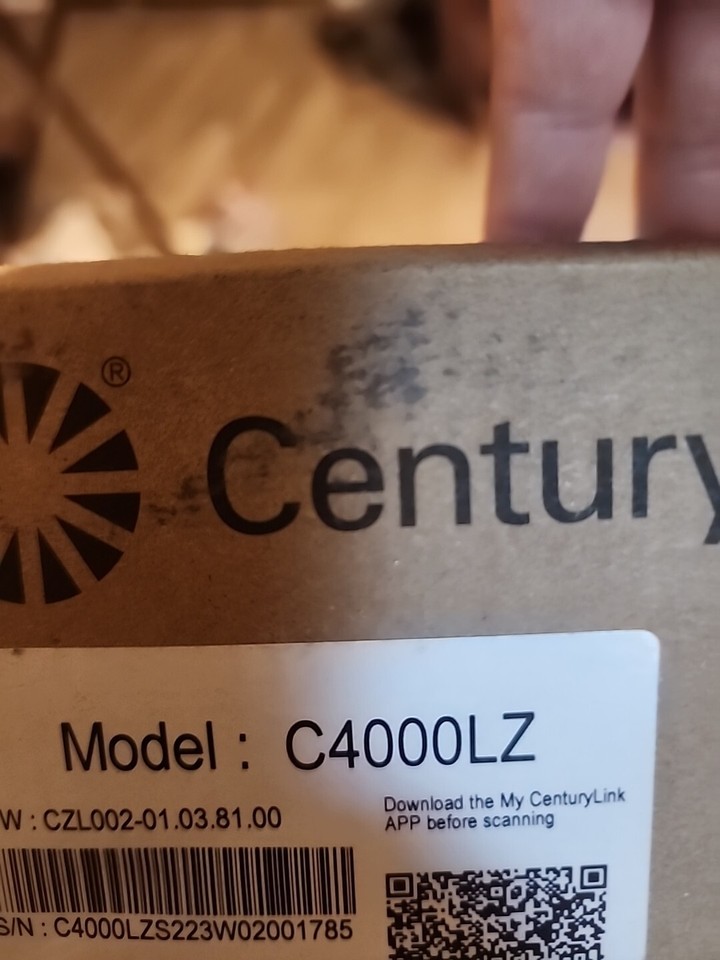 NIB Centurylink C4000LZ Modem Router W Power Adapter NiB | eBay