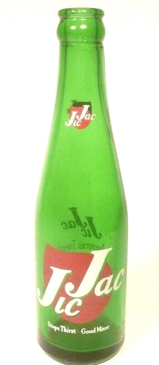 vintage ACL pop SODA bottle - green JIC JAC - 8 oz ACL | eBay