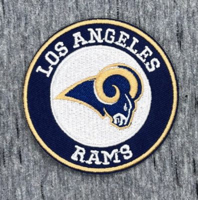 LOS ANGELES RAMS EMBROIDERED IRON ON PATCH 3" DIAMETER FREE SHIPPING | eBay