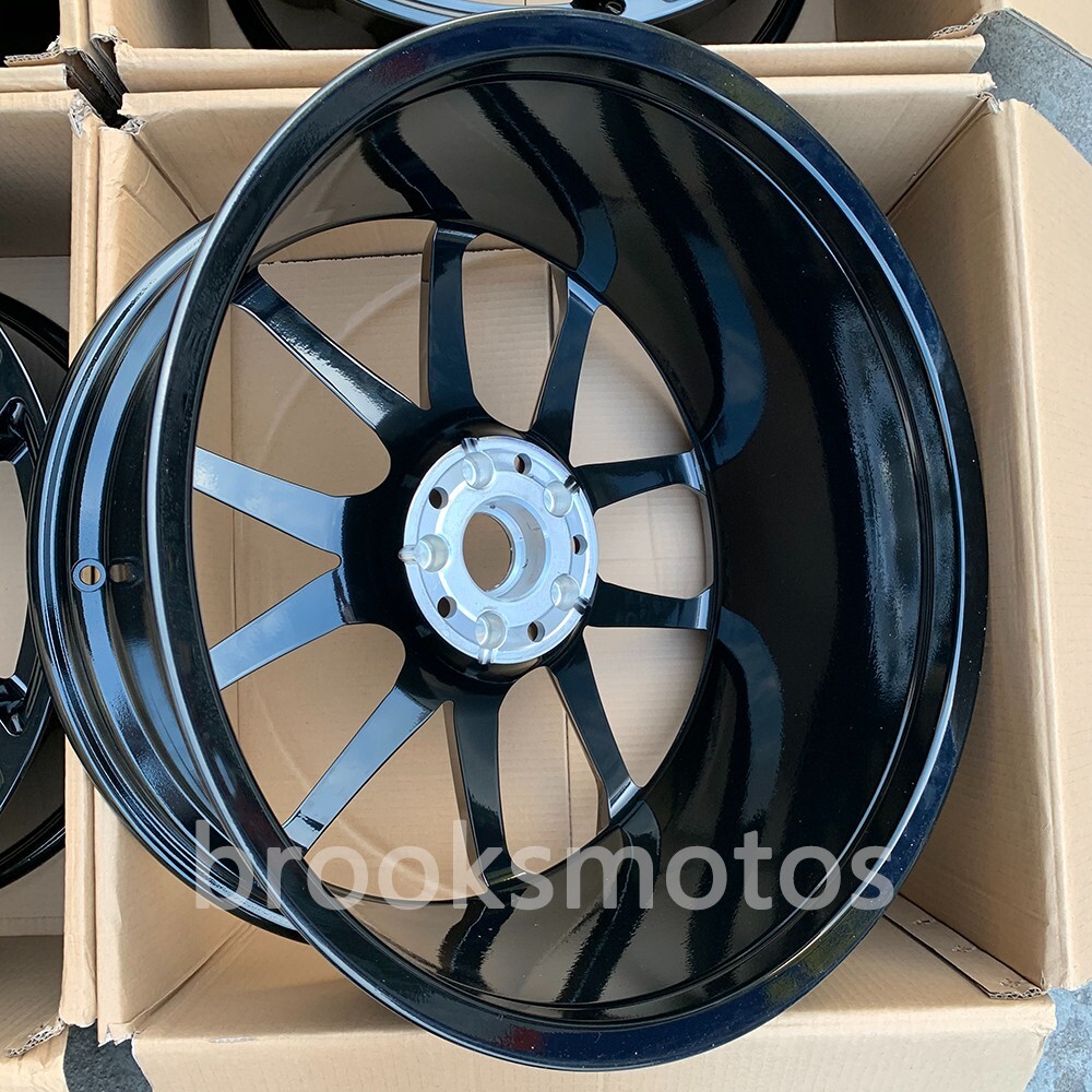 22" NEW TWIN 5 SPOKE GLOSS BLACK STYLE WHEELS RIM FOR PORSCHE MACAN | eBay