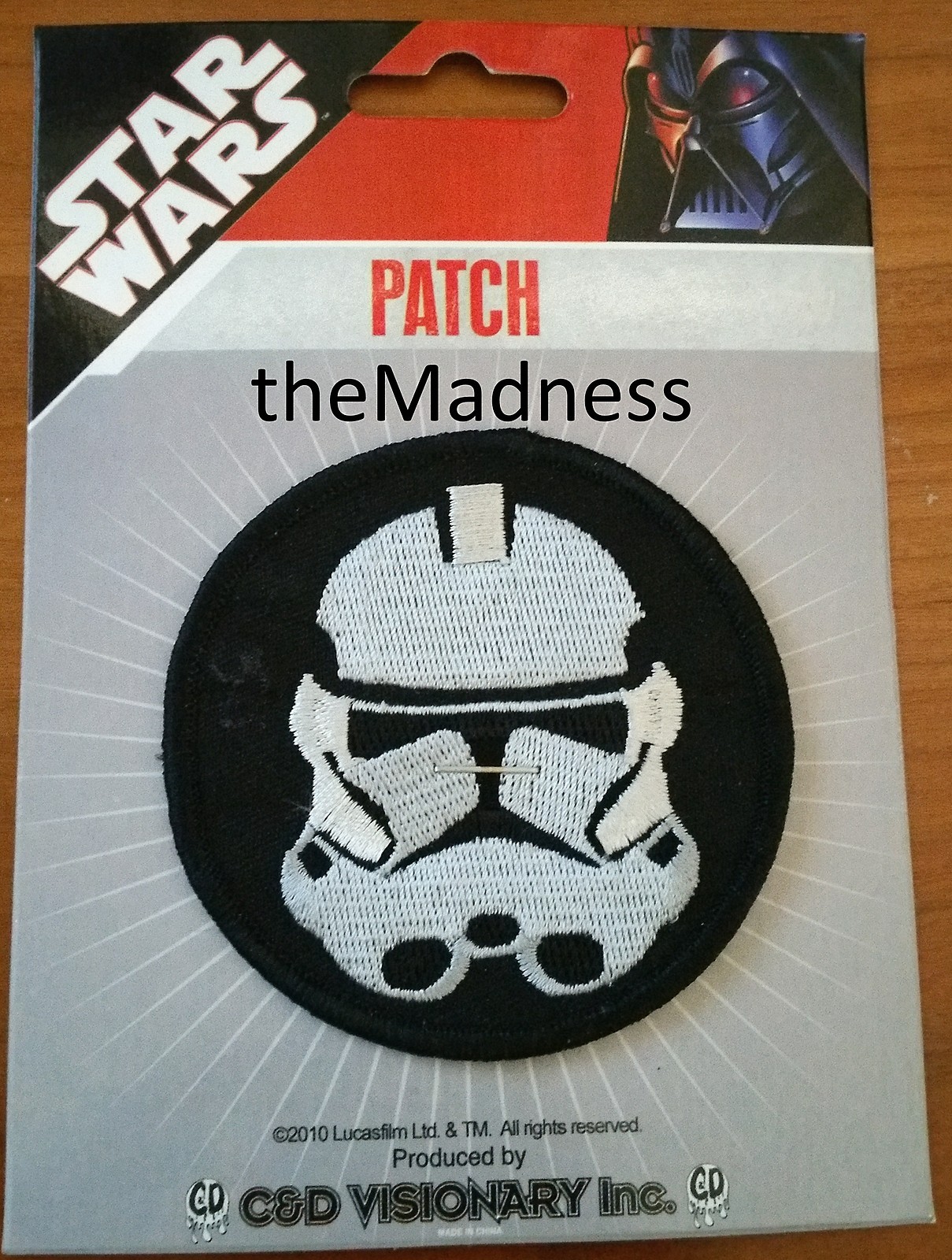 New Official Licensed Star Wars Stormtrooper Cloth Patch Round Iron On ...