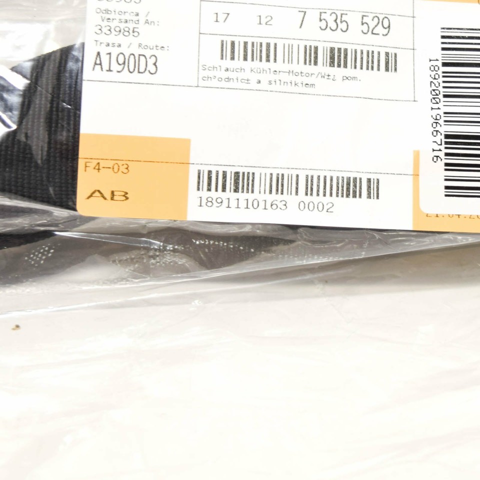 NEW BMW X4 G02 RADIATOR HOSE 17127535529 OEM NO IMPORT DUTIES TO 🇺🇸 | eBay