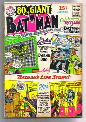 80 Page Giant #5 BATMAN Silver Anniversary Issue! DC Comic Book ~ VG | eBay