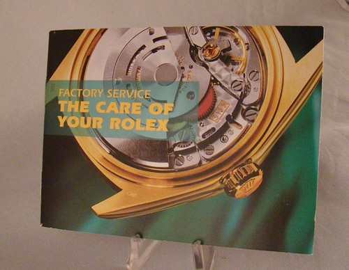 FACTORY SERVICE THE CARE OF YOUR ROLEX | eBay