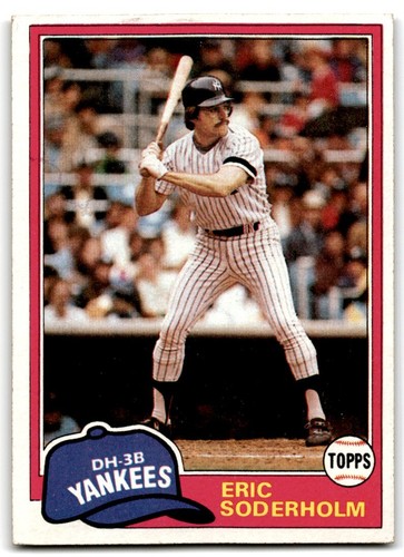 1981 Topps Eric Soderholm . New York Yankees #383 | eBay