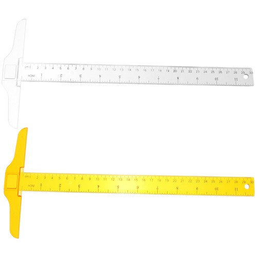 2 Pcs T Shape Rulers Double Scale Ruler Measuring Tool T Shape Ruler | eBay