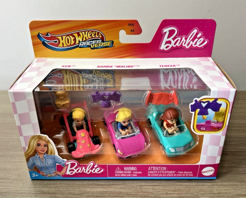 2025 Hot Wheels Racer Verse BARBIE - Ken, Barbie Malibu and Teresa | eBay