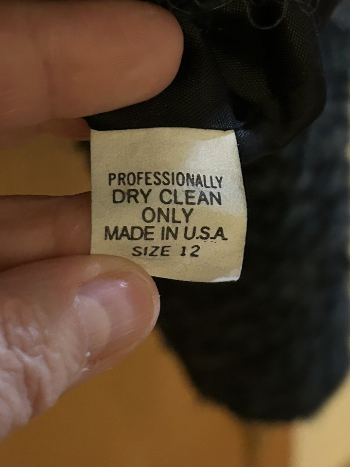 Michelle Stuart Women’s Tweed Cropped Blazer Shoulder Pads Gold Buttons ...