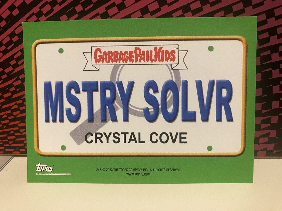 2023 TOPPS GARBAGE PAIL KIDS KRASHERS 4 LICENSE PLATE #13 Velma Vroomer ...