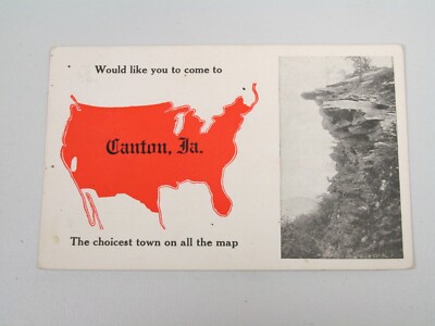 J1980 Postcard Would like to come to Canton IA Iowa 1913 | eBay