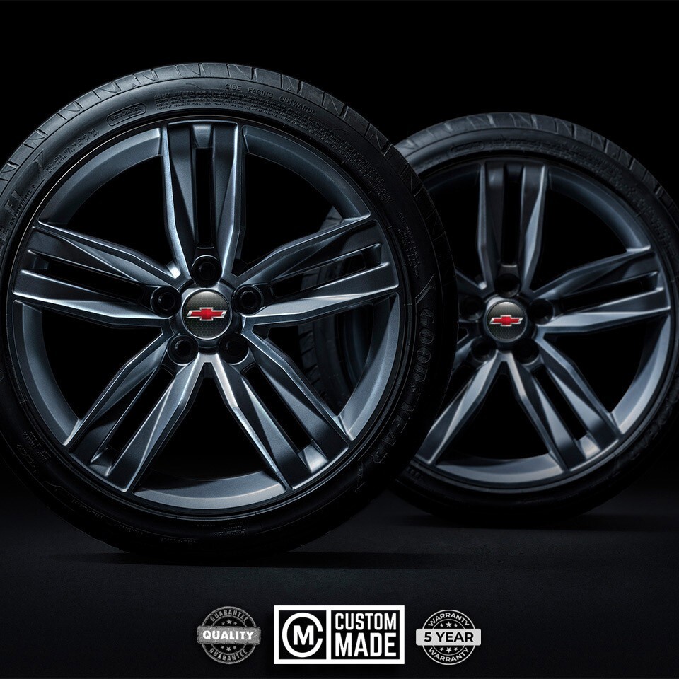 Chevrolet Decals | 4pcs Set Wheel Cap Stickers | Custom Made Rim ...