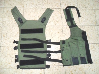 Israeli Army Idf 2 Separate Parts of Tactical Vest Webbing Harness ...