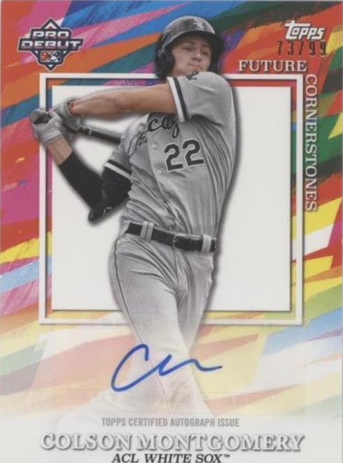 2022 Topps Pro Debut - Future Cornerstones Autographs Colson Montgomery ...