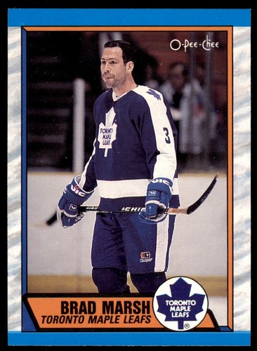 1989-90 O-Pee-Chee Brad Marsh . Toronto Maple Leafs #276 | eBay