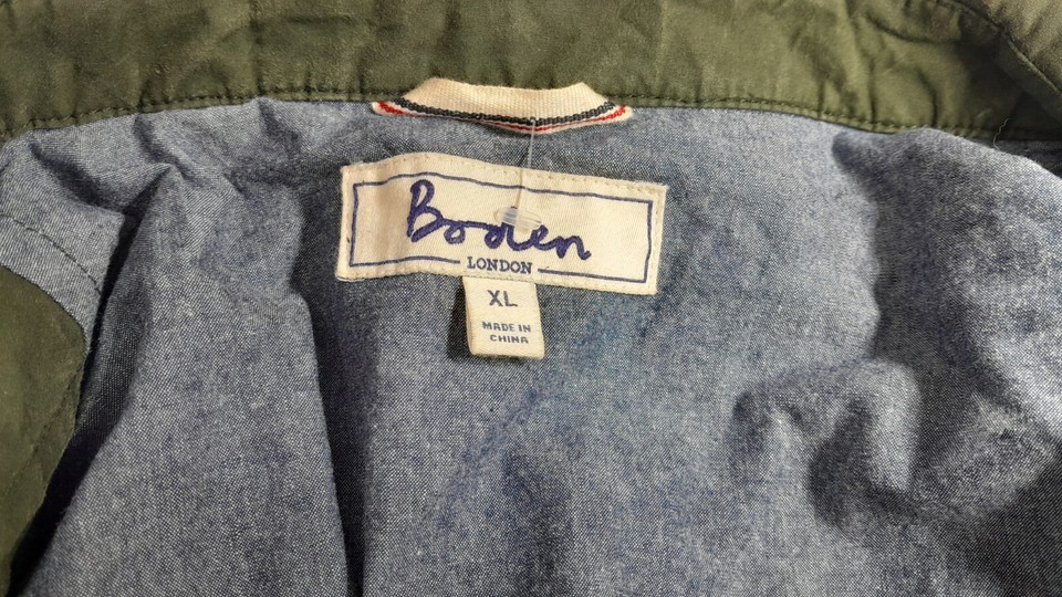 Boden London Army Green Wax Cotton Light Jacket Mens Size XL | eBay UK