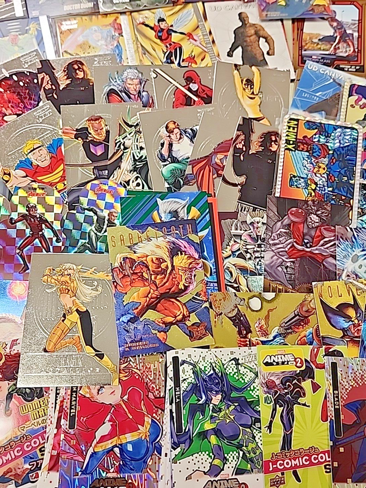 Marvel Comic Card Collection Lot TCG Inserts Numbered, Vintage, Sketch ...