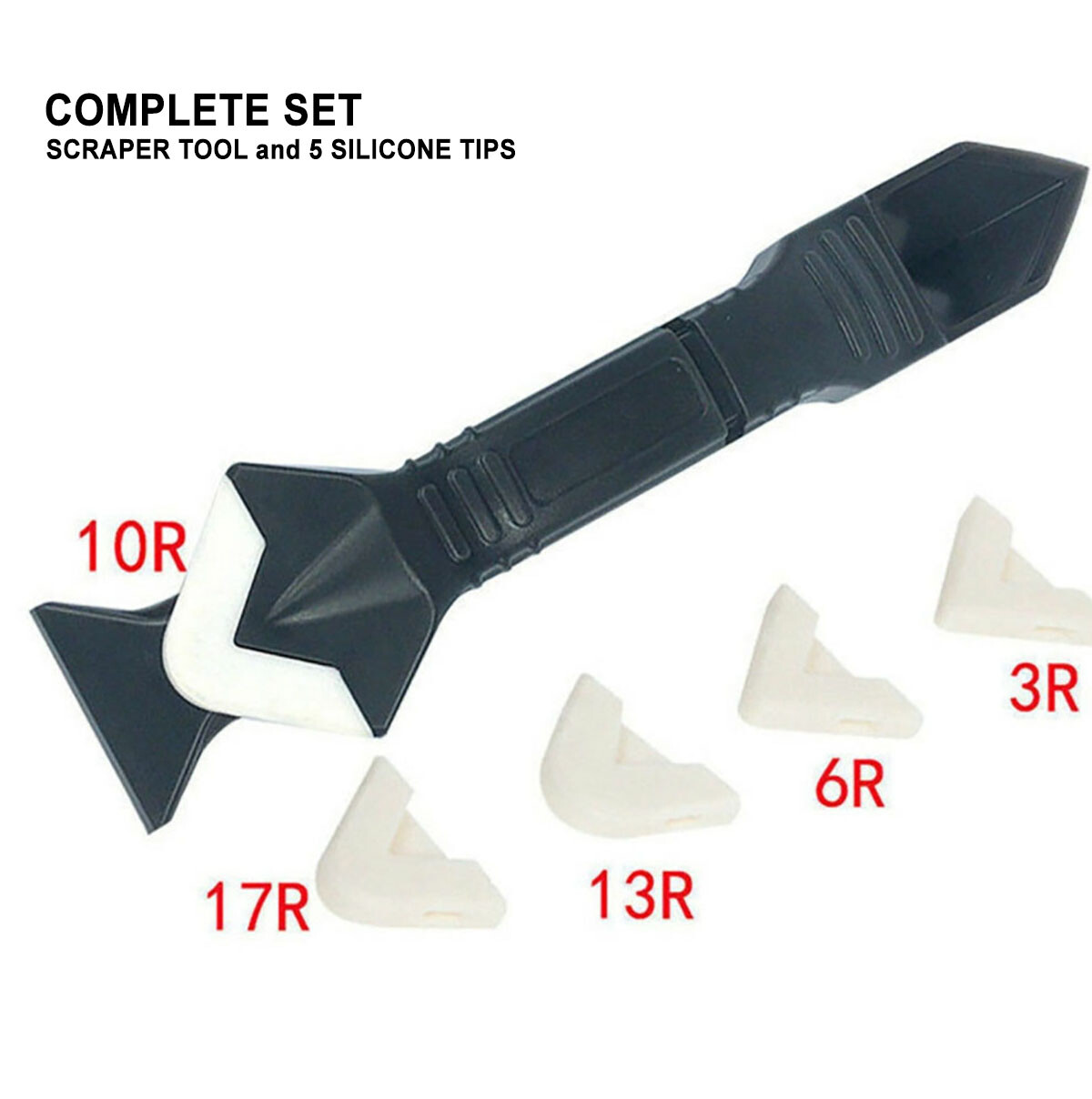 Van Der Linn 5 in 1 Silicone Sealant Remover Tool Kit Set Scraper ...