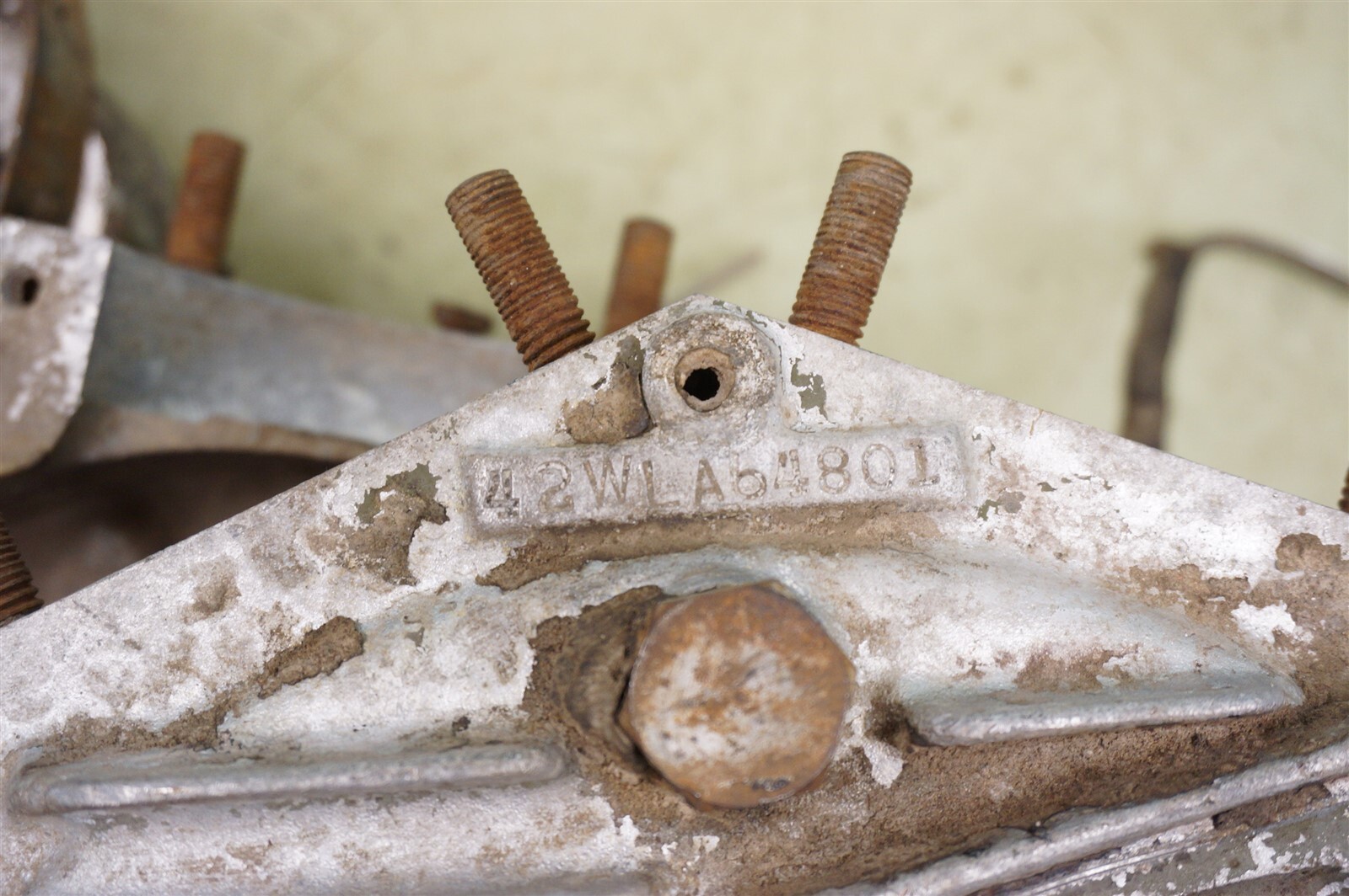 1942 Harley WL WLA Panhead Knucklehead Flathead Servicar G Engine Cases ...