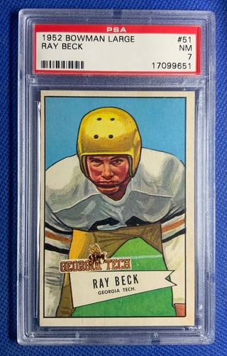 1952 Bowman Large #51 RAY BECK Giants HOF ROOKIE RC PSA 7 Georgia Tech | eBay