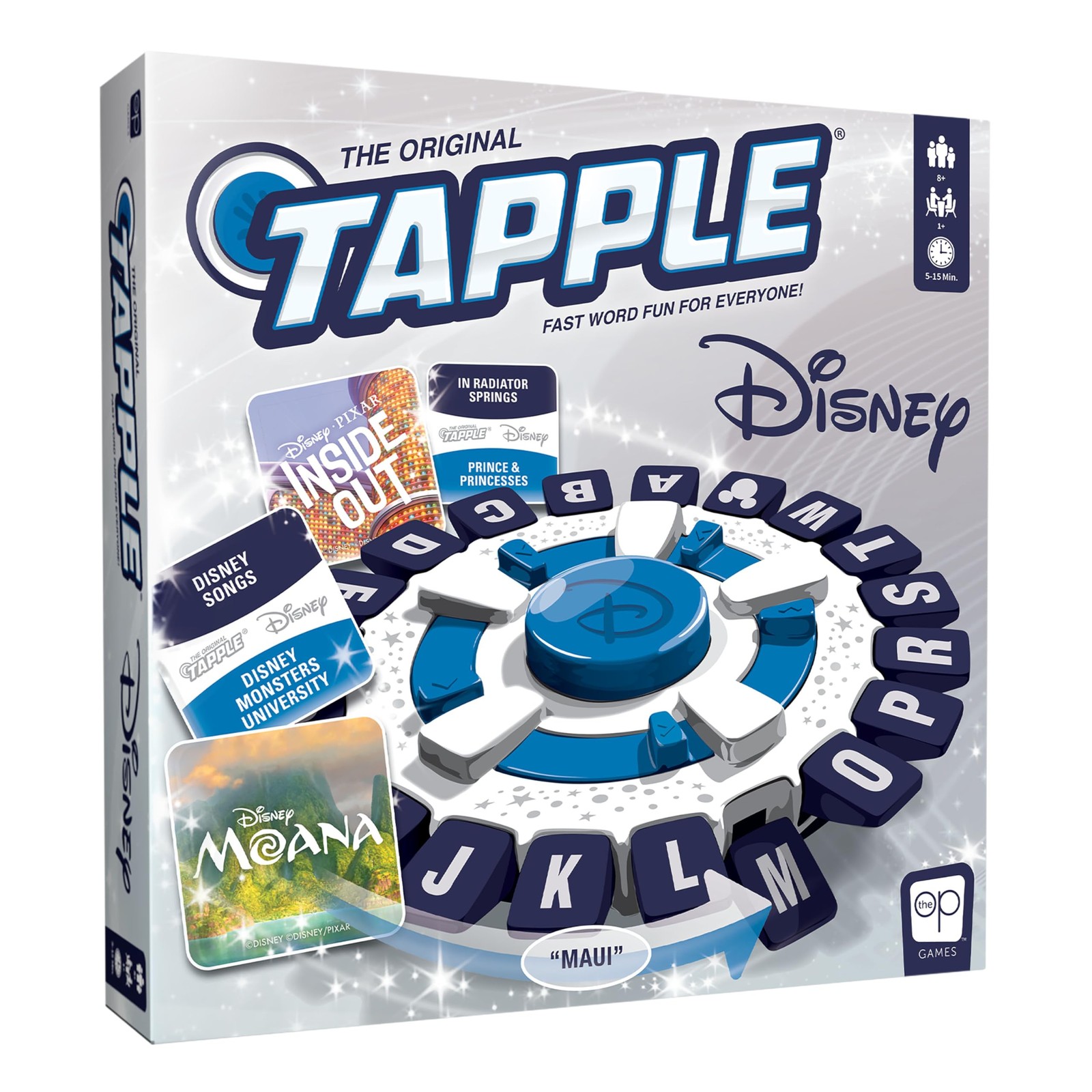 The Original TAPPLE Disney Edition, Fast-Paced Family Trivia Word Game ...