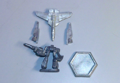 BATTLETECH "UNSEEN" WASP LAM MECH (RAL PARTHA, METAL, PARTS FROM 80's ...