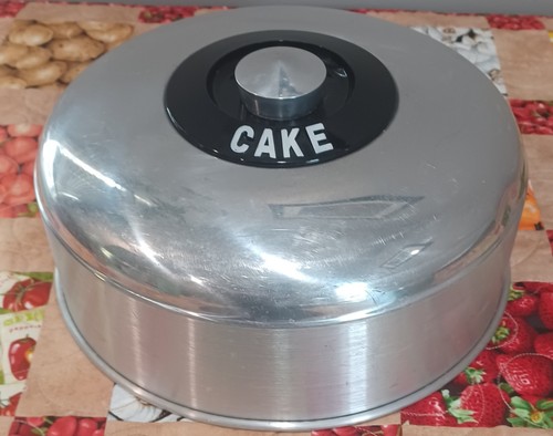 Kromex Cake Cover Aluminum Bakelite Letters No Plate Great Condition ...