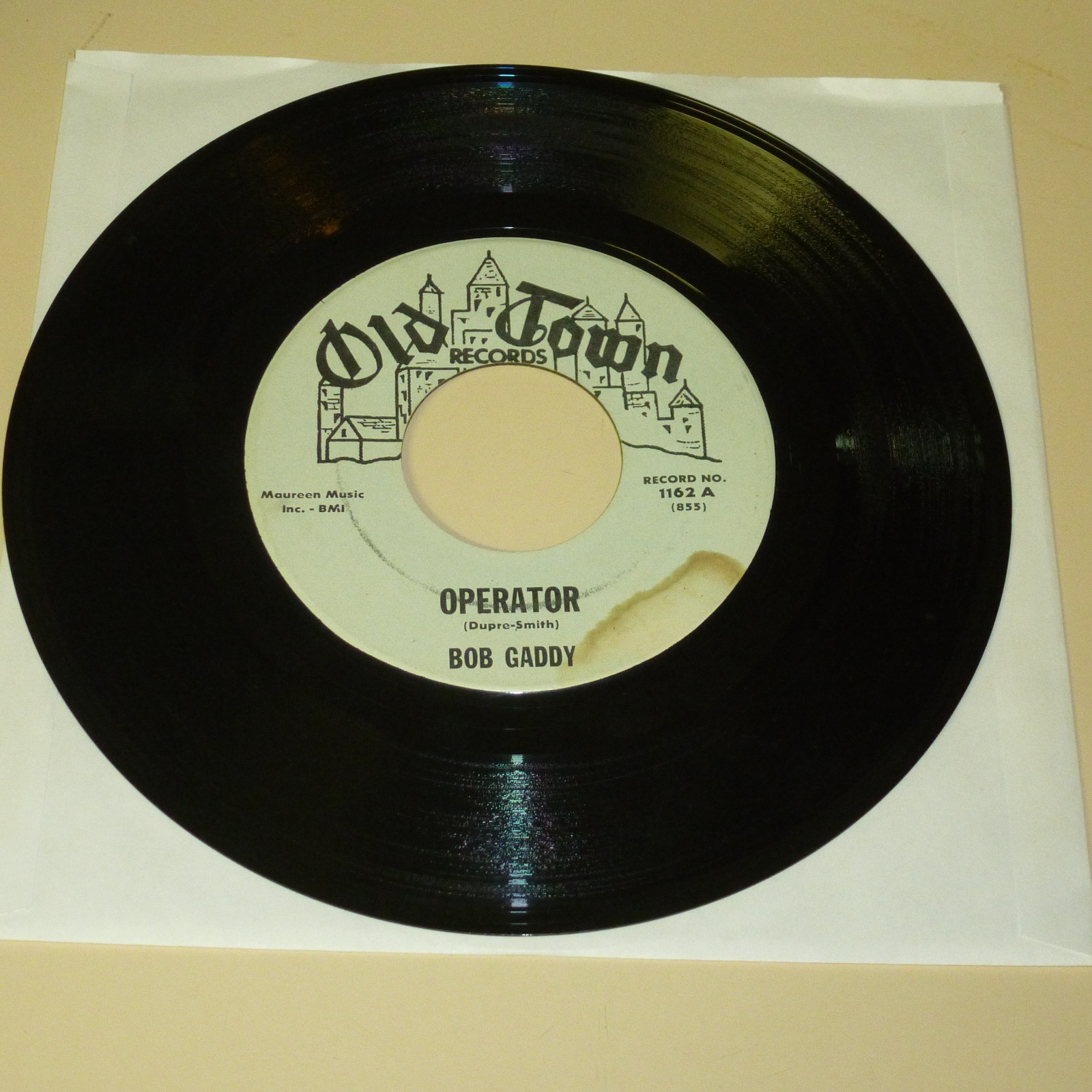 BLUES 45RPM RECORD - BOB GADDY - OLD TOWN 1162 | eBay