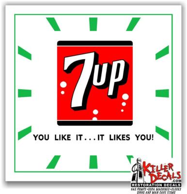 15" 7UP SQUARE GLASS replacement FACE FOR PAM CLOCK | eBay