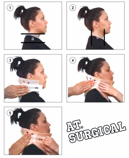 AT Surgical 4¼" Philadelphia Rigid Cervical Collar with Neck Support ...