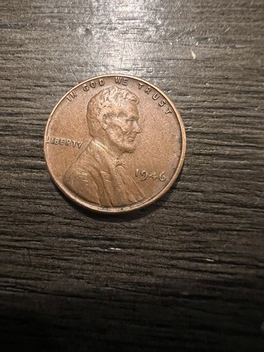 1946 wheat penny no mint mark Extremely Rare Error on the rim "L" in ...