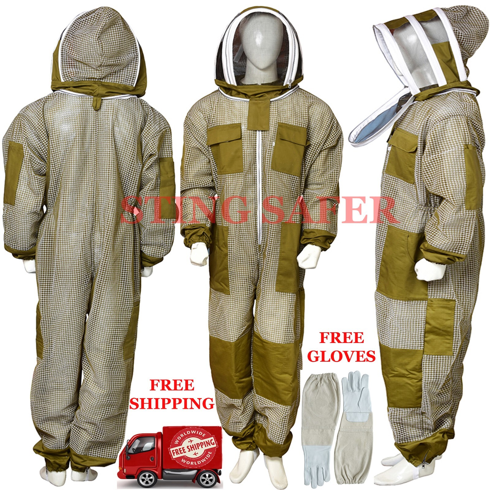 Ultra Bee Suit Sting Proof Beekeeping Suit Mesh Bee Suit UK Ventilated ...