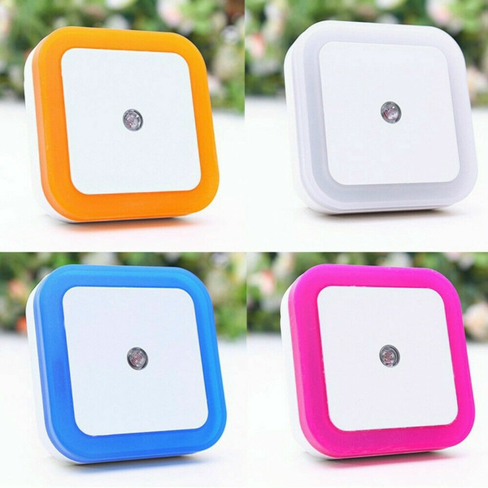 US EU Plug-in Auto Sensor Control LED Night Light Lamp for Bedroom ...