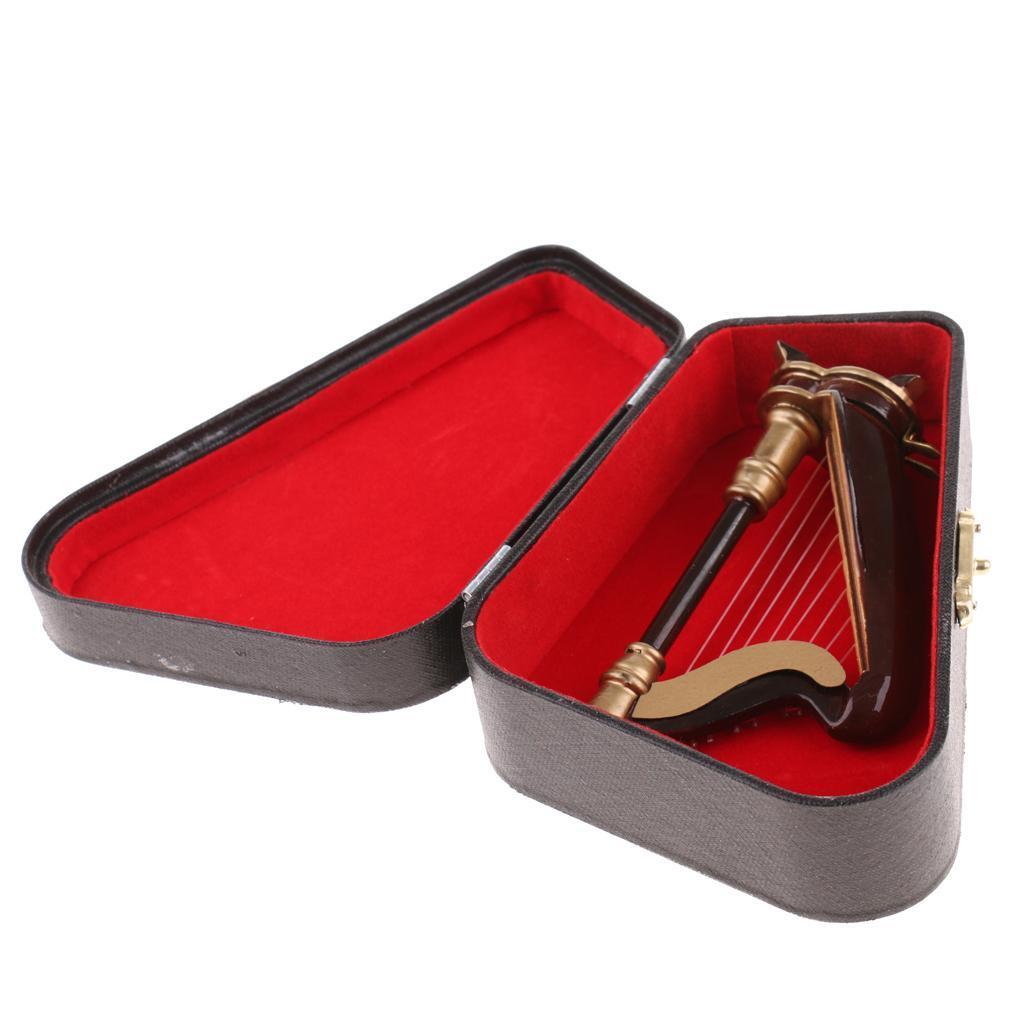 Dollhouse Miniature Harp Vintage Musical Instruments for 1/12 Music ...