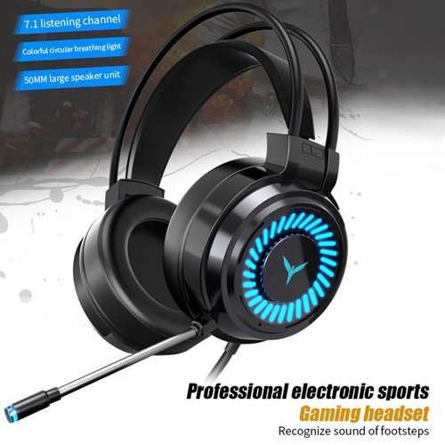 Professional Comfortable Colorful LED Peripheral Light Gaming Headset ...