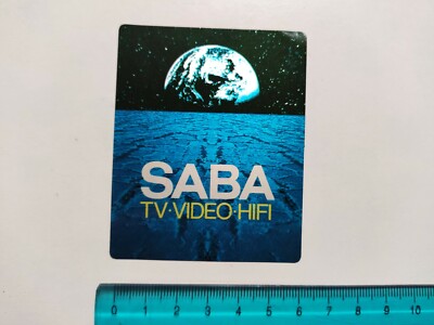 Adhesive Saba TV Video Hifi Sticker Autocollant Aufkleber Vintage 80s ...
