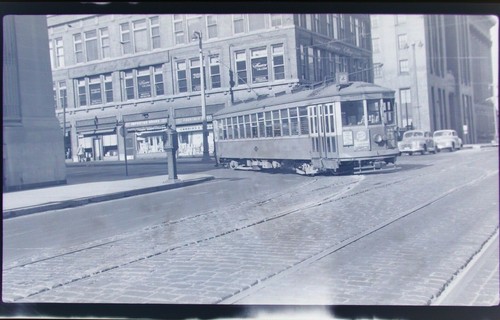 ORIG 1948 Milwaukee Electric Railway Trolley E. Wisconsin Av WI Photo ...