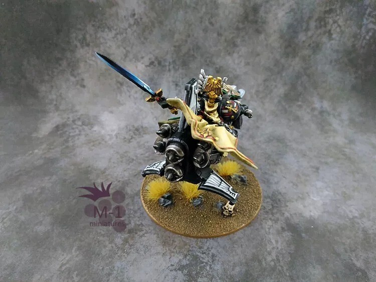 Warhammer 40k Primaris Space Marines Dark Angels Sammael M1 painted | eBay