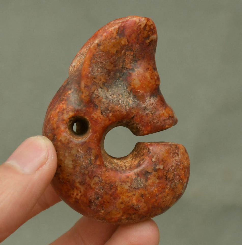 6CM Rare Old China Hongshan Culture Jade Pig Dragon Gou Pendant | eBay