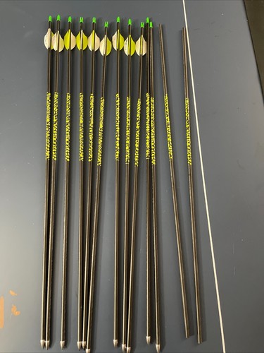 Carbon Tech Cheetah XP 650 Spine 25.5" arrows includes points, nocks ...