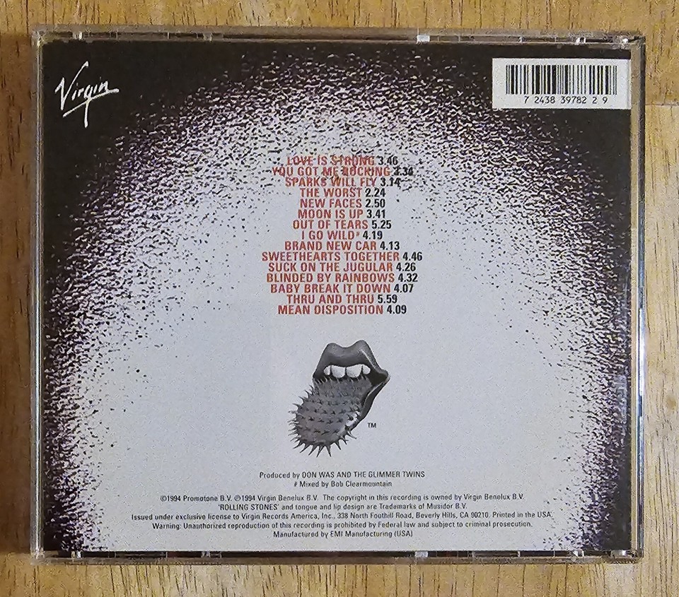 The Rolling Stones Voodoo Lounge CD EXC COND Vintage Rock Album NR ...