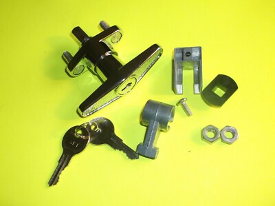 HURRICANE SHUTTER LOCK- T-HANDLE (CHROME) COMPLETE ACCORDION SHUTTER | eBay