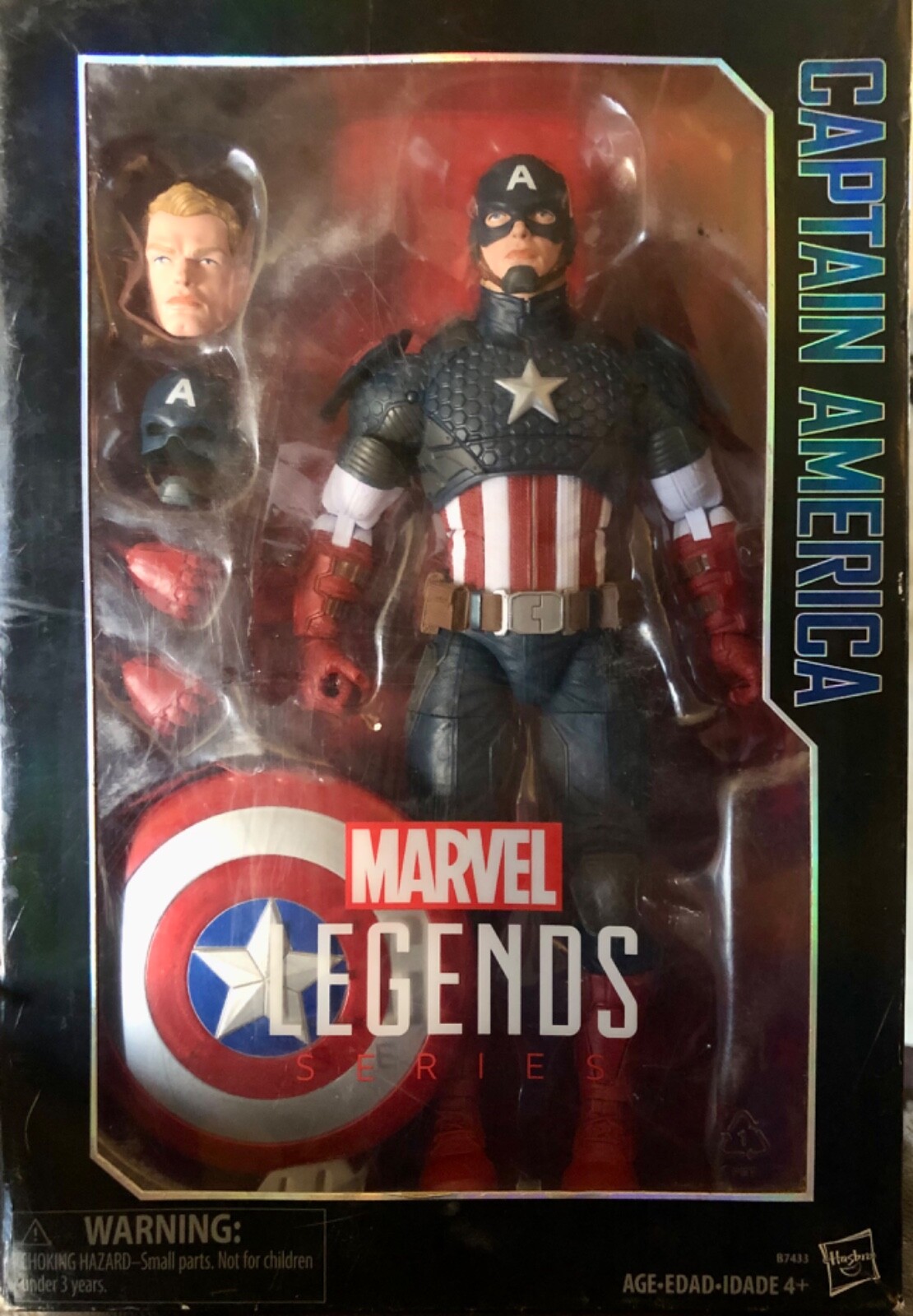 Marvel Legends Series 12-inch Captain America Figure 4 Accessories for ...