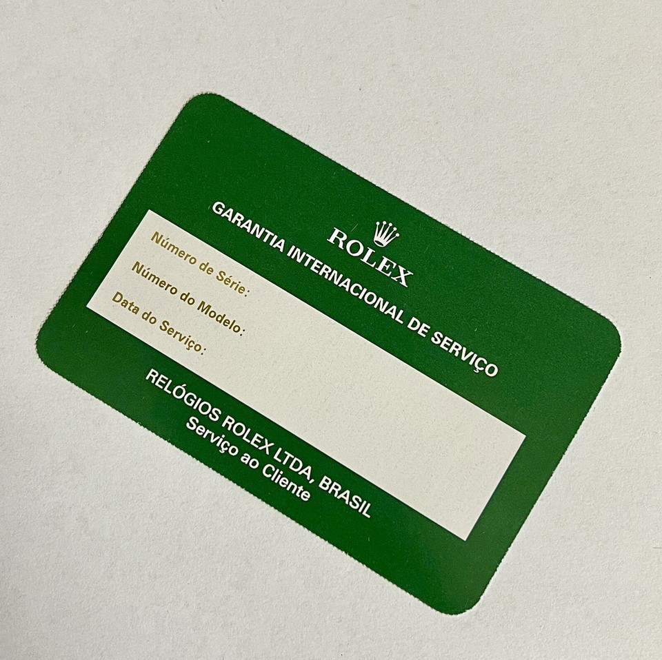 ROLEX Certificate Service Card Sea Dweller SEADWELLER 1665 Double Red ...