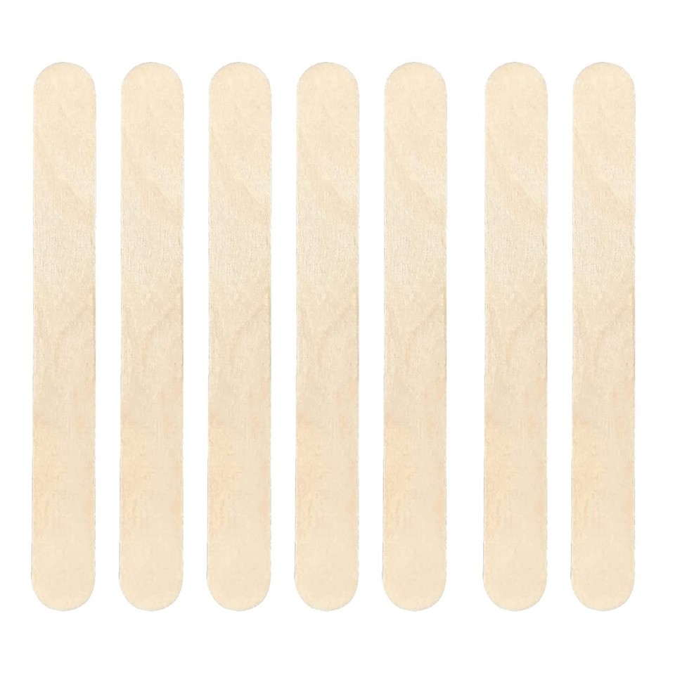 100Pcs Wooden Craft Craft Sticks Stick 6inch Long x 3/4inch Wide ...