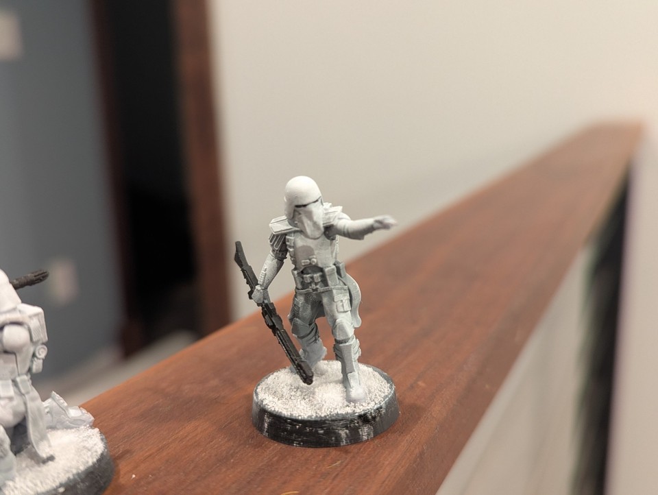 Snow Trooper Squad Star Wars Legion Scale Miniatures For Tabletop ...