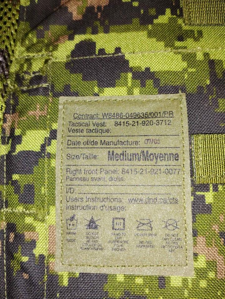 RARE! Canadian Army CADPAT Chest Rig / tactical vest size Medium | eBay