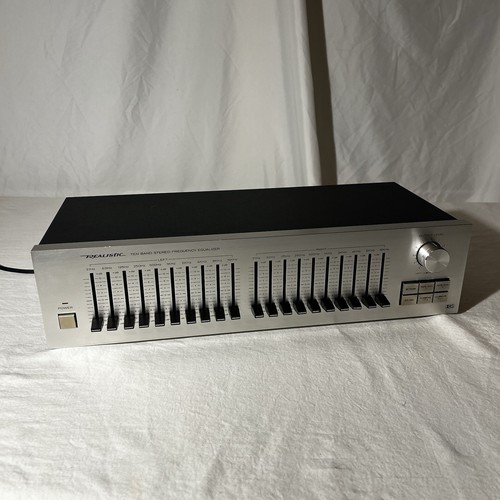 Realistic 10-Band Stereo Frequency Equalizer EQ (Model 31-2005) Working ...