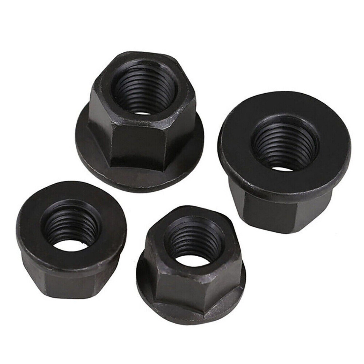 Hex Flange Lock Nuts Self Locking Black M10 M12 M14 M16 M18 M20 M22 M24 ...